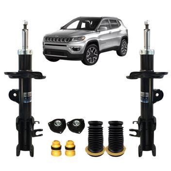 2 Amortecedor Nakata Jeep Compass + Kit Dianteiro 2019 2020 ...