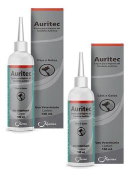 2 Auritec Loção Para Higiene Auditiva - 100 Ml - Syntec - Otológico Pet ...
