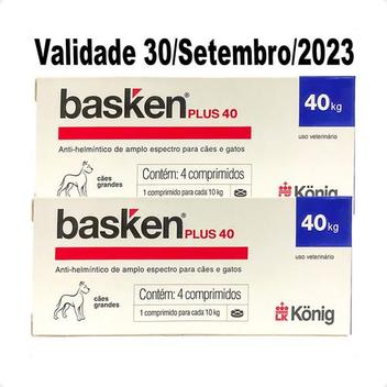 2 Basken Plus 40 Konig Vermífugo 4 Comprimidos Envio Imediat - König ...