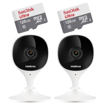 2 Câmeras Ip Wi-fi Full Hd Imx C Mibo Intelbras + Sd 128gb - Câmera ...
