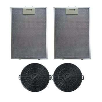 2 Filtro Metal + 2 Carvão Coifa Fischer Tradition 60 / 60cm - NoBrand ...