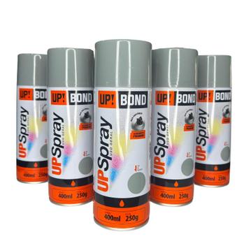 2 Latas Tinta Spray Cinza Premium Up Bond Uso Geral 250G - Tinta Spray para Parede / Madeira ...