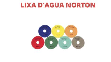 2 Lixas Norton Brilho Dàgua Grãos 100/200 - Disco de Lixa / Flap ...