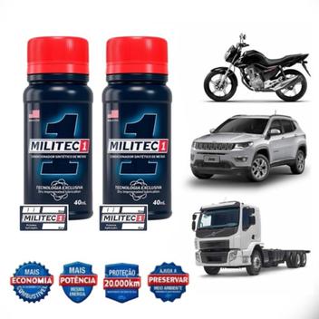 2 Militec-1 Original Vida Longa Ao Motor E Proteção 40 ML - Protetor de ...