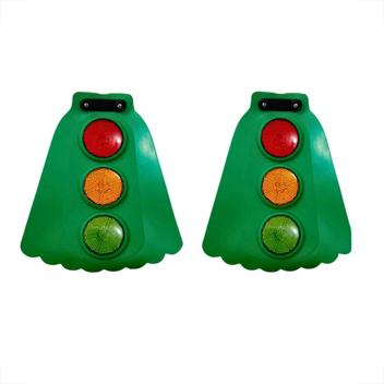 2 Parabarro de Fixação no Paralama Olhos de Gato C/ Sinaleiro - MMGK ...