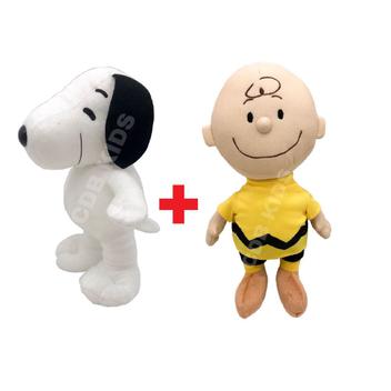 2 Pelúcias Do Desenho Turma Do Cachorro Snoopy e seu Amigo Charlie ...