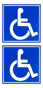 2 Placa Sinalização Pessoa Com Deficiência 30x20cm Pcd - Pacific ...