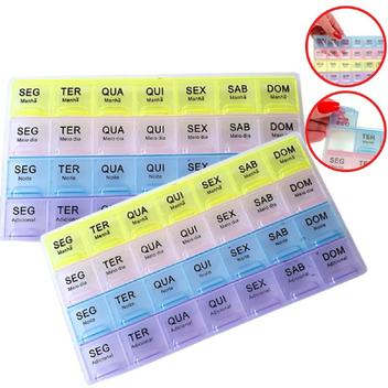 2 Porta Comprimidos Pílulas Organizador Remédios Suplementos - Ami ...