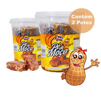 2 Pote Pé De Moça Paluti 1,02kg C/20 Unidades Festa Junina - Pote ...
