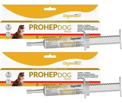 2 Prohep Dog Pasta 40g 31ml Protetor Hepatico Cães Organnact ...