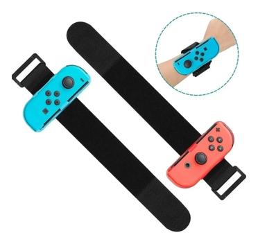 2 Pulseiras Faixa Strap Alça Pulso Dance Para Joycon Compativel com ...
