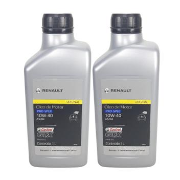 2 Renault - Castrol Gtx Pro-spec 10w40 A3/b4 - Mineral - Lubrificantes ...