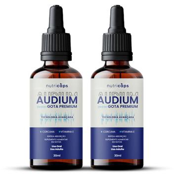 2 Un Audium Gota Premium Original 30ml - Nutricaps - Higiene e Conforto ...