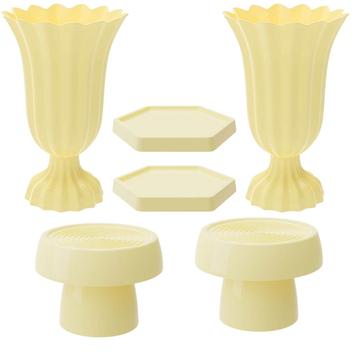 2 Vaso Popi + 2 Boleira Alegra Pequena + 2 Bandeja Sextavada - Nielshop ...