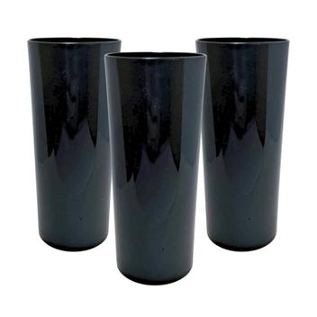 20 Copos Long Drink Acrílico Sólida Preto 330ml Festas - Genérico ...