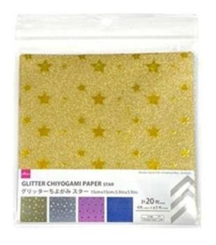 20 Folhas Papel Origami 4 Cores 15x15 Cm Arte Papel Brilhoso - Daiso ...