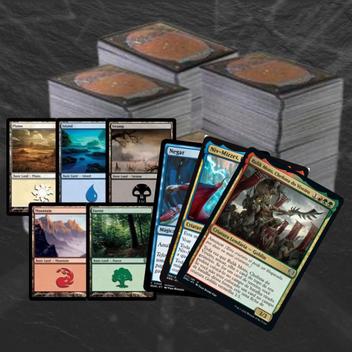 200 cartas de Magic the Gathering + 40 Terrenos Básicos - Hasbro - Deck ...