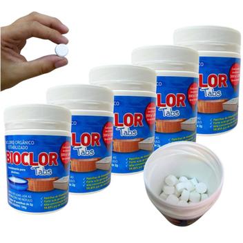 250 Mini Pastilhas 2gr de Cloro Bioclor para Piscina Pote Nautika ...