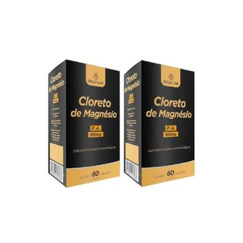 2Cx Cloreto De Magnésio P.A Gold Lab Com 60 Cáps Cada - QUALYNUTRI - Cloreto de Magnésio ...