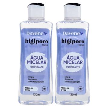 2UN Água Micelar Higiporo Todos os Tipos Pele 130ml Davene - Água ...
