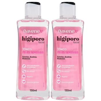2UN Tônico Hipoalérgico Higiporo Pele Sensível 130ML Davene - Tônico Facial - Magazine Luiza