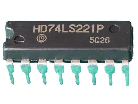 2x Circuito Integrado 74ls221p 74ls221 Hitachi - Materiais Elétricos ...