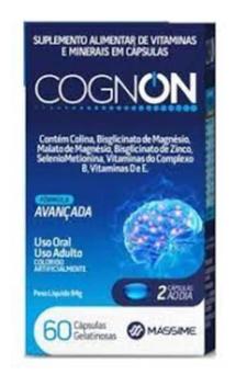 2X Cognon 60 Capsulas Vitaminas E Minerais = Cogmax Sabor Se ...
