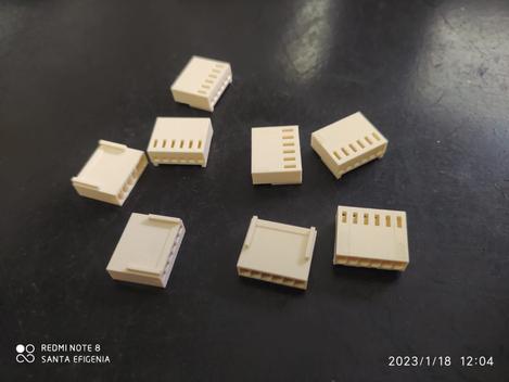 2x Conector Kk 2512 2,54mm 6 Vias Femea + Terminais Excon - Conectores ...