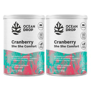 2x Cranberry Vitamina C Vitamina A Ocean Drop 120 Cápsulas - Vitaminas ...
