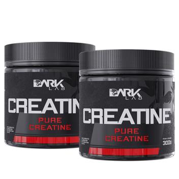 2x Creatina 100% Pura 300g (600g) Dark Lab - Kit de Suplementos ...