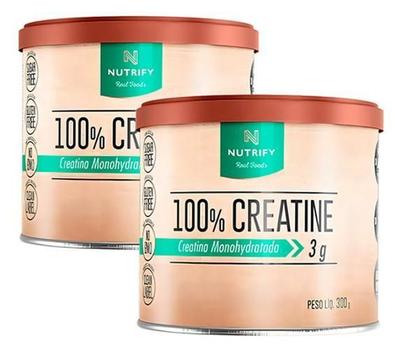 2X Creatina Monohidratada Creatine 100% 300G Nutrify Neutro - Creatina - Magazine Luiza