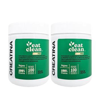 2x Creatina Monohidratada Vegana Eat Clean 300g - Creatina - Magazine Luiza