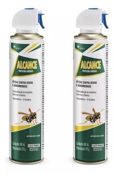 2x Mata Marimbondo Vespas E Aranhas Inseticida Alcance 400ml - Hexea ...