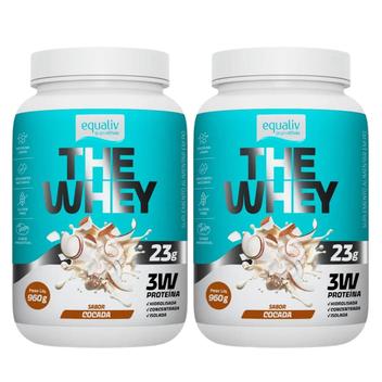 2x The Whey Proteína Equaliv Cocada 960g - Whey Protein - Magazine Luiza