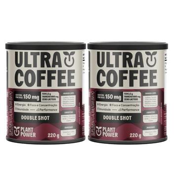 2x Ultra Coffee Plant Power Double Shot 220g - Café Verde / Green ...