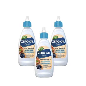 3 Adoçante Zero Cal Eritritol Frasco Líquido 65ml - Adoçante - Magazine ...