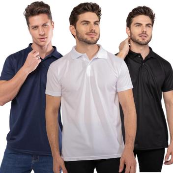 3 Camisas Gola Polo Masculina Original Camiseta - Conceitual Store - Camisas Pólo Masculinas ...