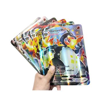 3 Cartas Pokémon Raro Brilhantes Chances Gx Vmax Vstar Jumbo ...