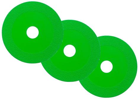 3 Discos De Corte De Vidro, Espelho E Porcelanato 100mm Cor Furo 20 Mm ...