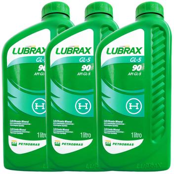 3 Litros Óleo LUBRAX API GL-5 SAE 90W Mineral Lubrificante Transmissão ...