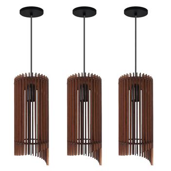3 Lustres Pendentes Rustico Chinês Mdf - Rrjv Negocios - Pendente ...