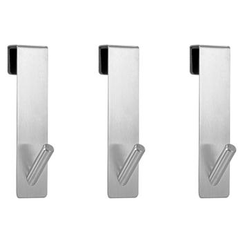3 Mini Ganchos Inox 12,8cm Para Cozinha, Vidro E Banheiro - Gadstore ...