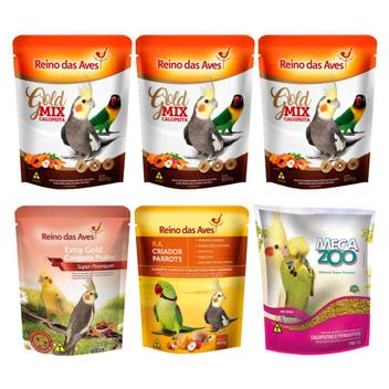 3 Mix + Extra Gold Frutas + RA Parrots Reino das Aves + Pm13 Megazoo ...