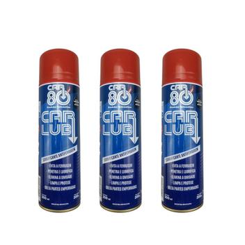 3 Óleo Antiferrugem Lubrificante Desengripante Spray Car 80 - Car80 ...