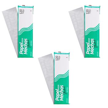 3 Pacotes Papel para Mechas Reutilizável Standard 360 Folhas - Papéis ...
