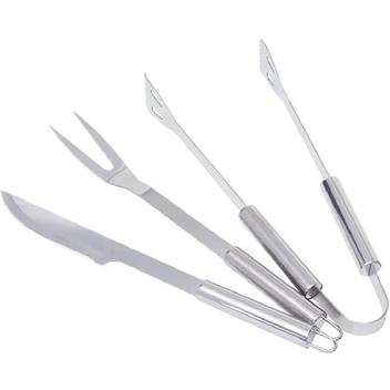 3 Peças Aço Inox Kit Churrasco Linha Premium Diferenciada - B-max - Kit ...