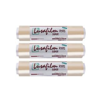 3 Rolos Refil Filme 28x300m PVC Dispafilm Transparente Multiuso Prático ...