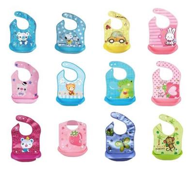 3 Unidades Babador Cata Migalha Impermeável Bebê Alimentação - SHM ...