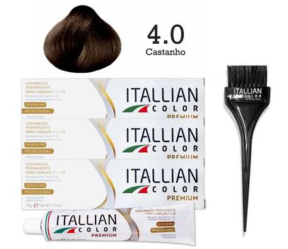 3 Unidades Coloração 4.0 Castanho Itallian Color - Itallian Hairtech ...
