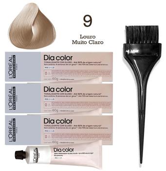 3 Unidades Tonalizante 9 Louro Muito Claro Dia Color L'Oréal ...